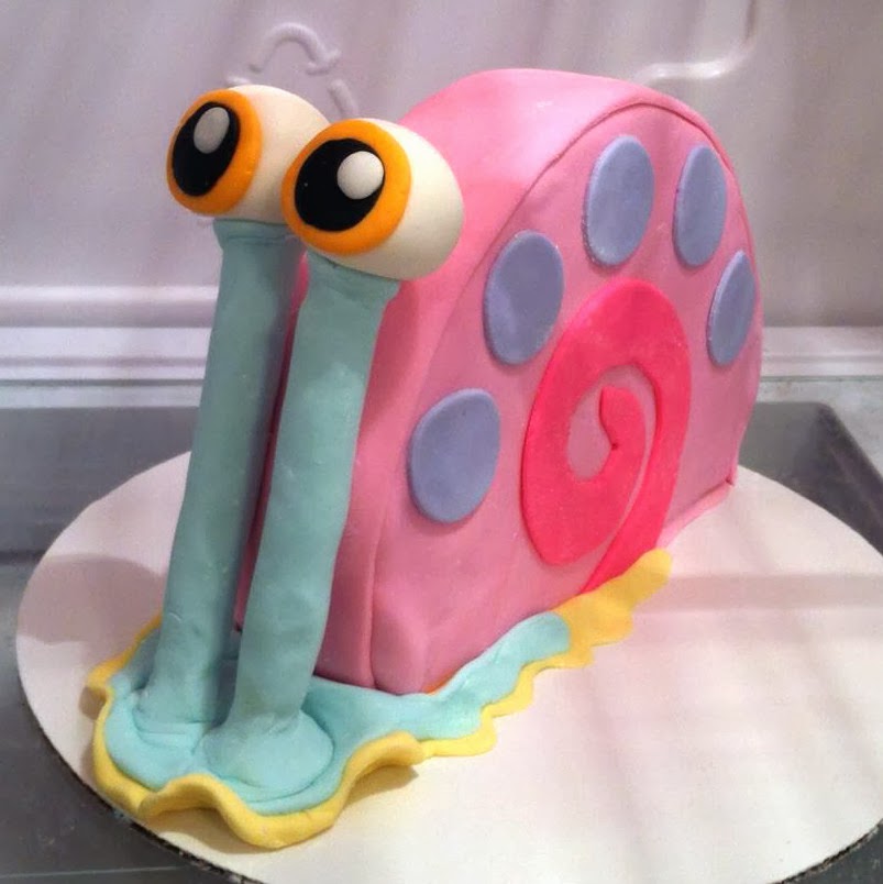 Kt's Confections: Gary the Snail Smash Cake!