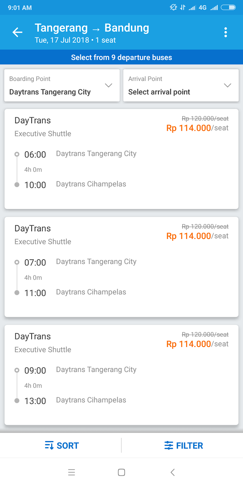 Nyobain Daytrans, Travel Bandung-Tangerang - Coretan Kecil dalam Hidup