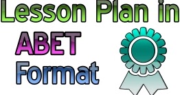 Lesson Plan In ABET Format | suresh Bojja