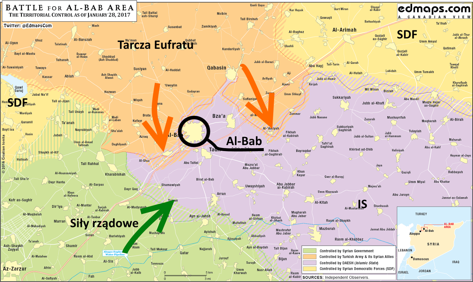 Na linii frontu: wojna w Syrii i Iraku: Bitwa o Al-Bab: starcie ...
