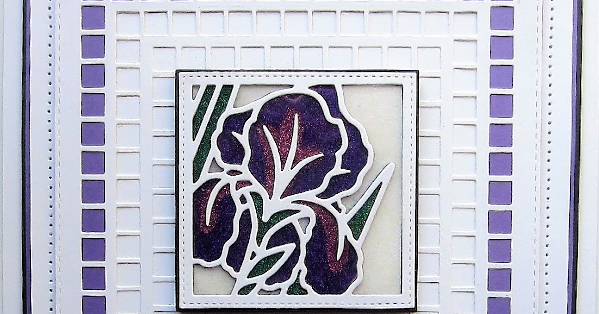 PartiCraft (Participate In Craft): Iris Flower Square