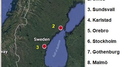 Backpacker Game Solutions: Geography Teacher - Sweden