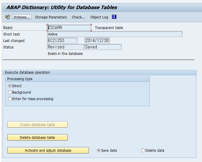 Abap Tip Note Abap Tip Se14 Database Utility