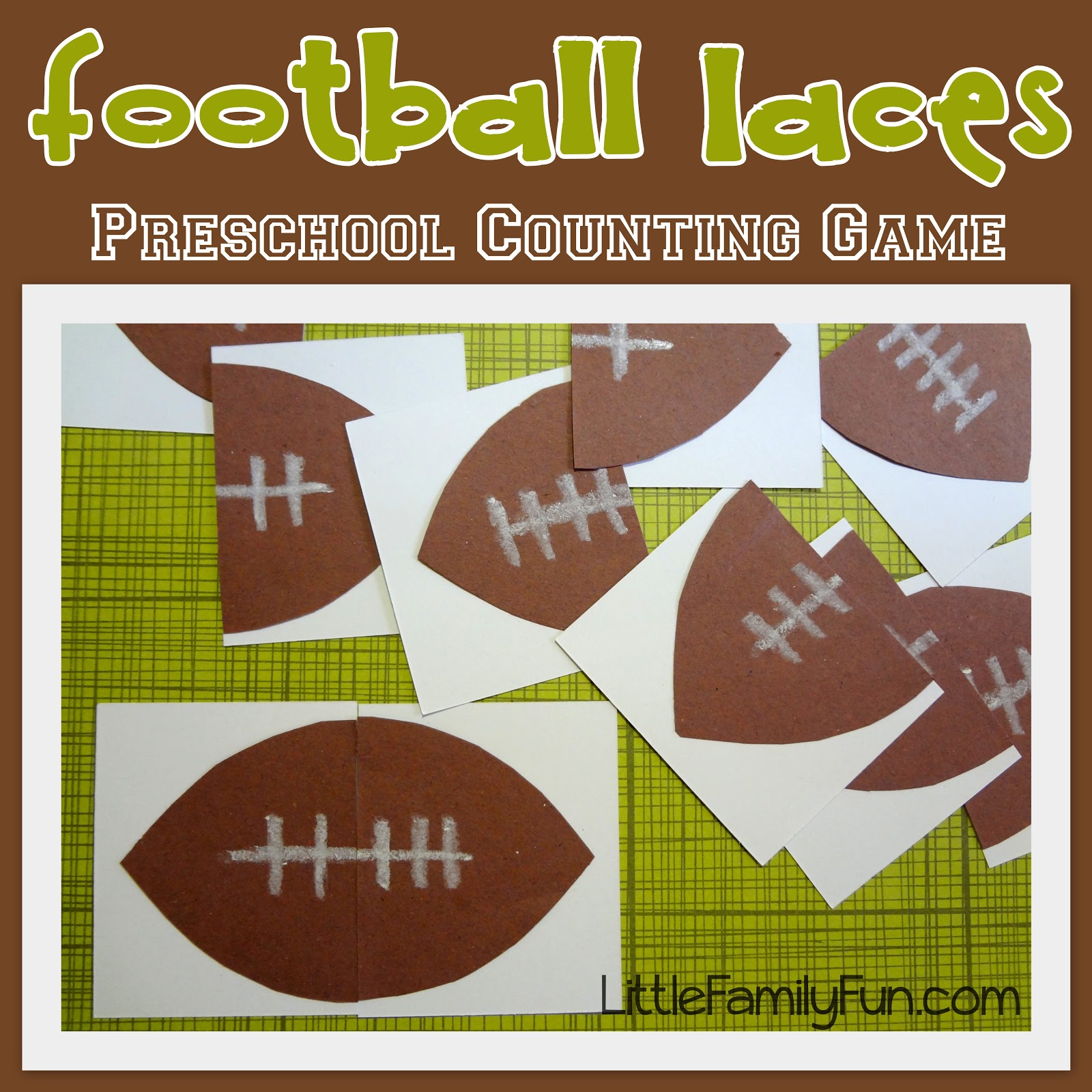 Little Family Fun: Football Laces Counting Game