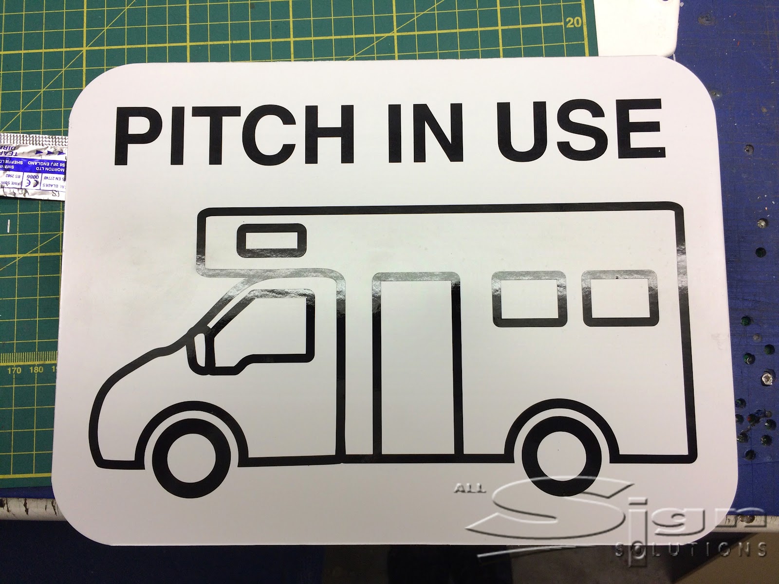 Pitch in use | Foamex Sign - All Sign Solutions | Signs and Graphics