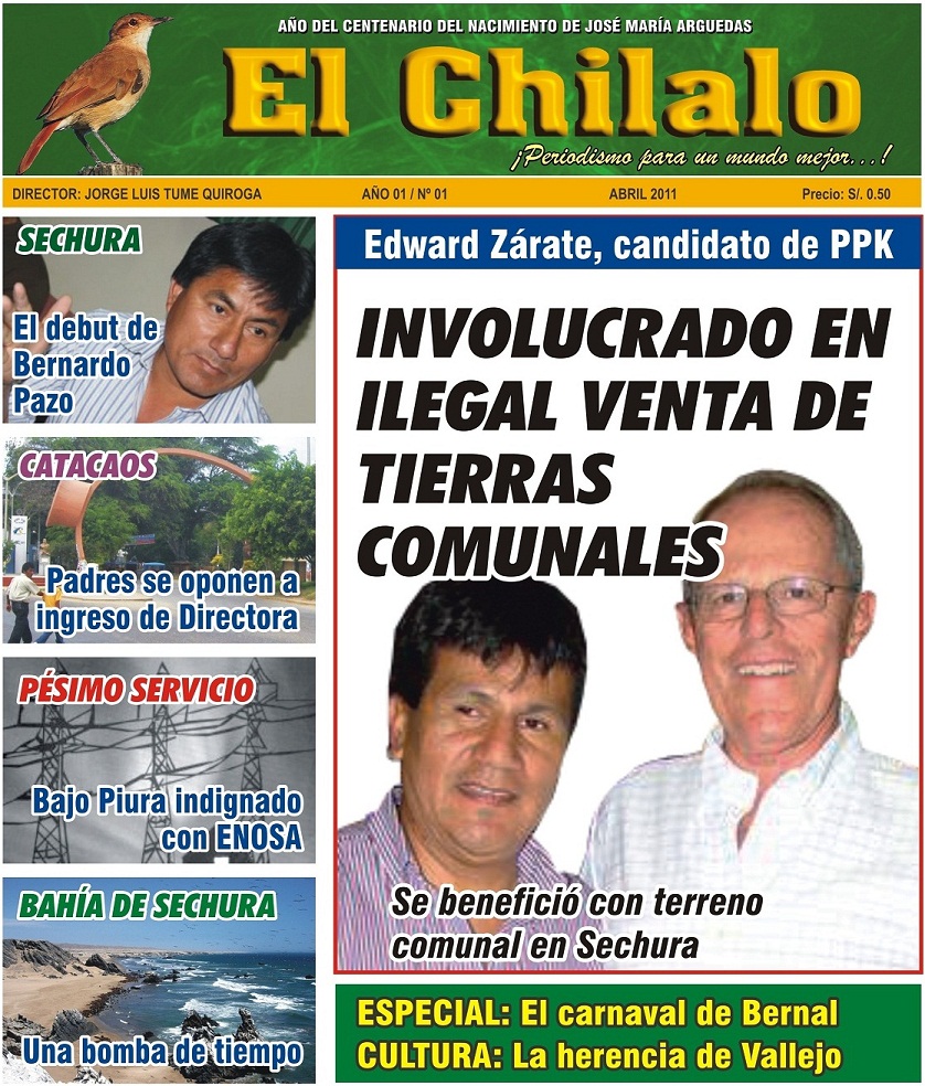 EL CHILALO - Periódico del BAJO PIURA: EL CHILALO, 1º número. (abril 2011).