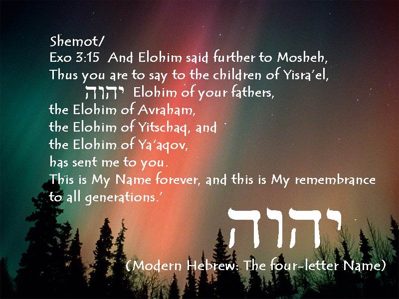 Beit El Messianic Congregation: Parashat 13- Shemot – Name