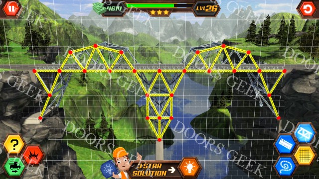 Bridge Construction Simulator [Medium] Level 26 ~ Doors Geek