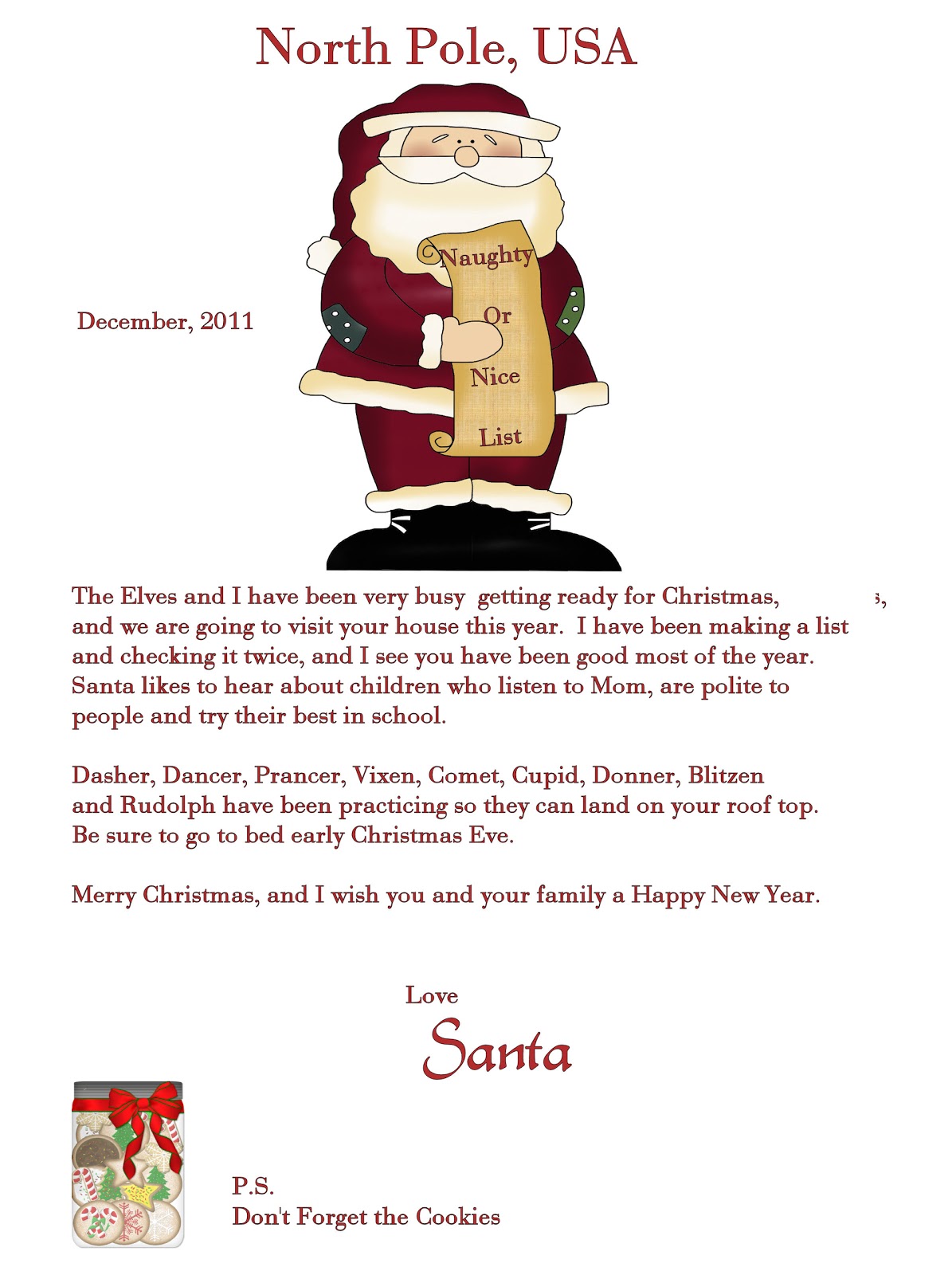 Patty Wraps: Santa Letter