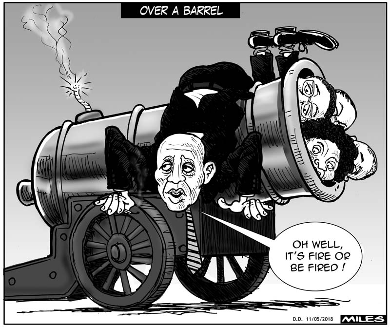 Cartoons by Miles: Over a barrel