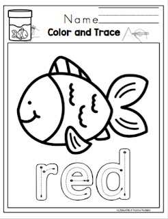 Fish Toddler Printable "No Prep" ~ Preschool Printables
