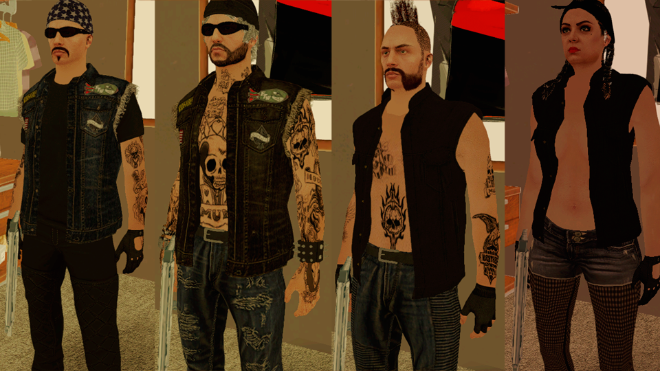 ZonaGTAEvolution: [GTASA] Pack de Skins de GTA Online (DLC Bikers)