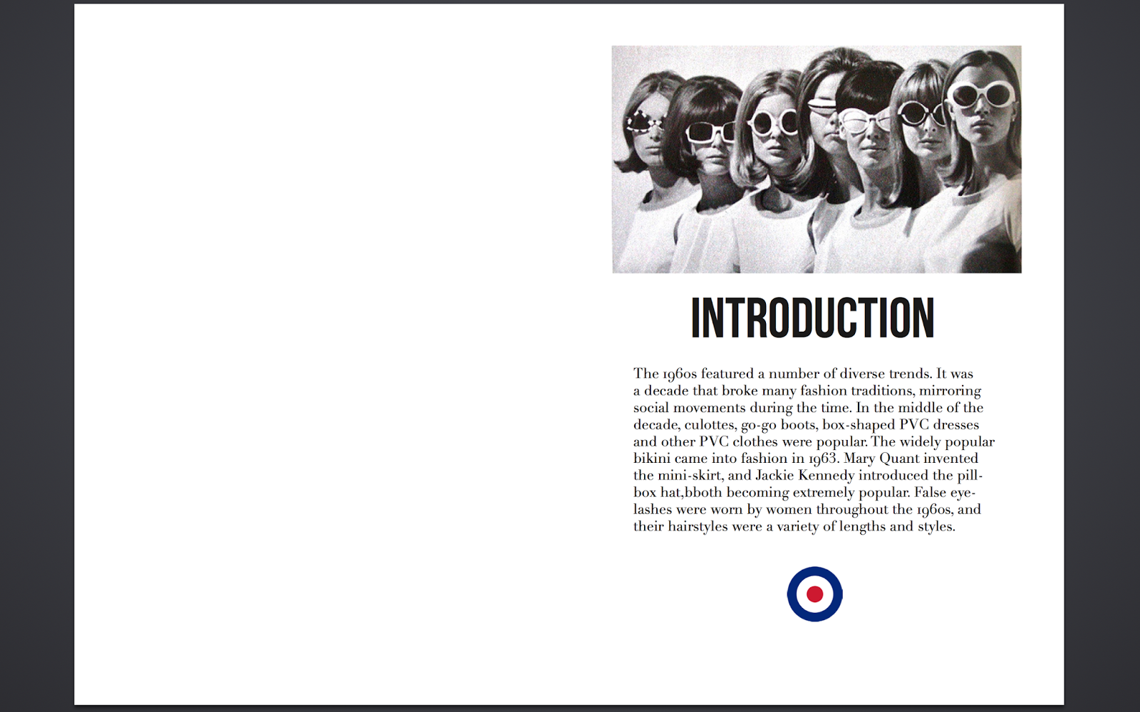 Design Context Blog: Final Page Layouts