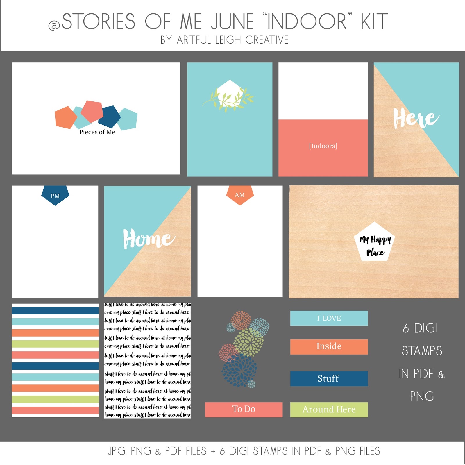 ARTFUL LEIGH: Two free digital kits for pocket page scrapbooking and ...