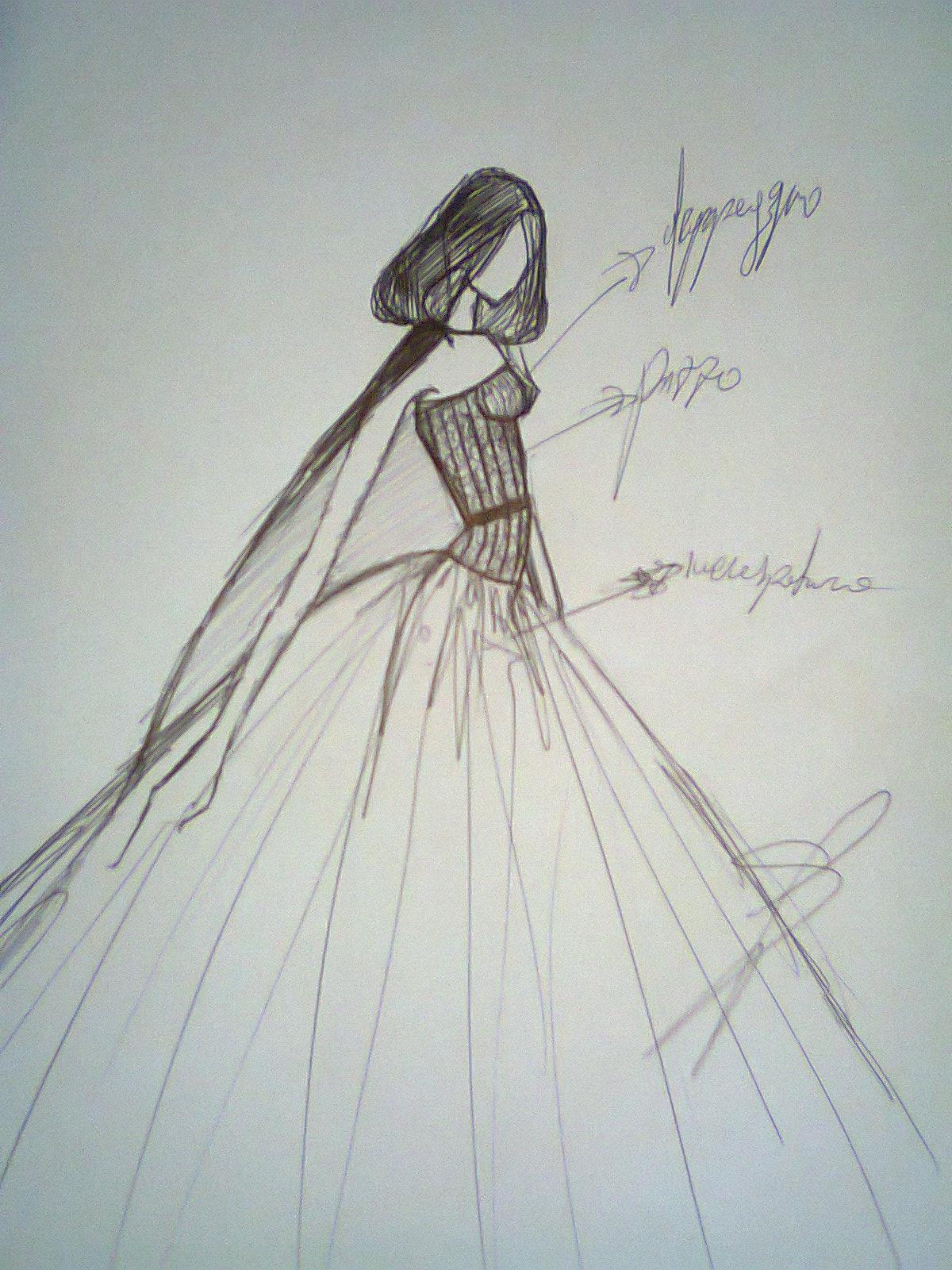 S.P. Moda: Bozzetti di abiti da sposa