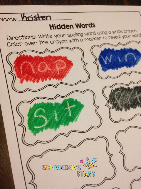 Schroeder's Stars: Spelling on the Go! Fun printables for any spelling ...