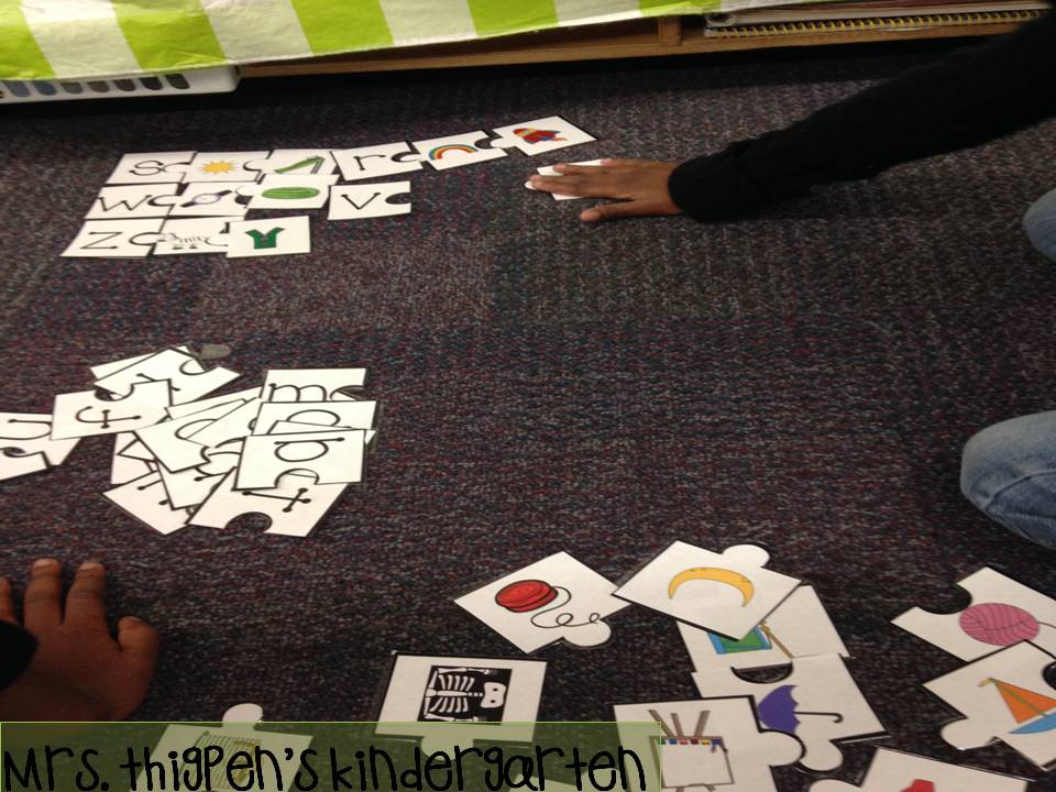 Mrs. Thigpen's Kindergarten: A Look At Last Week --freebie included!