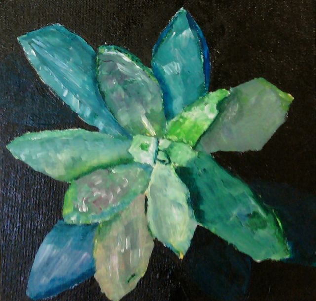 Room 101 Art: Painting Succulent Plants