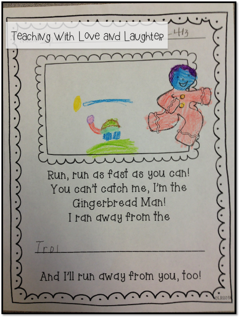 Teaching With Love and Laughter: Gingerbread Writing Freebie