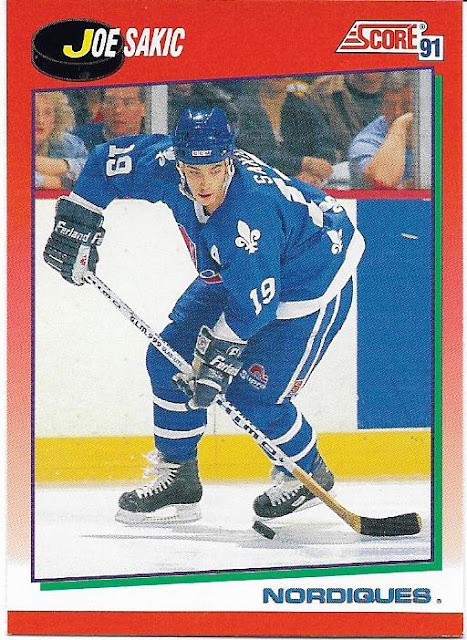 My PCs--one card at a time: Joe Sakic card #23 1991-92 Score Canadian #25