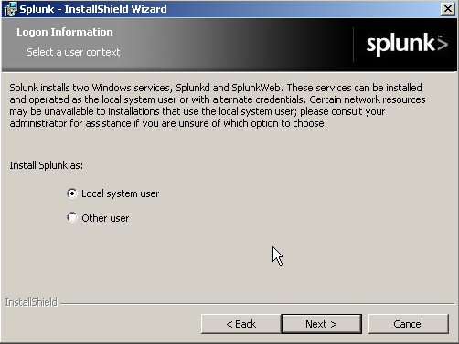 Emprendedor del Siglo XXI: Instalando Splunk en Windows XP