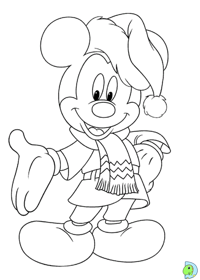 Dinokids - Desenhos para colorir: Desenhos de Mickey Mouse Natal para ...