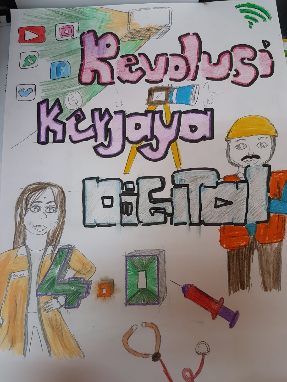 Minggu Kerjaya Revolusi 4.0: Pertandingan Kuiz VLE, Melukis Poster ...