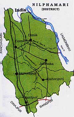 Nilphamari District: Nilphamari District Map