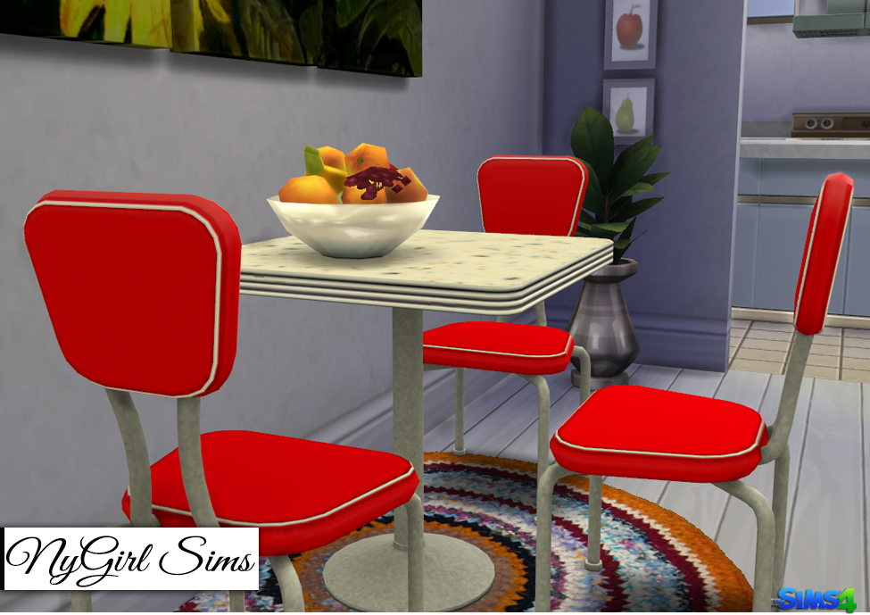 NyGirl Sims 4: TS3 50's Dining Set Conversion