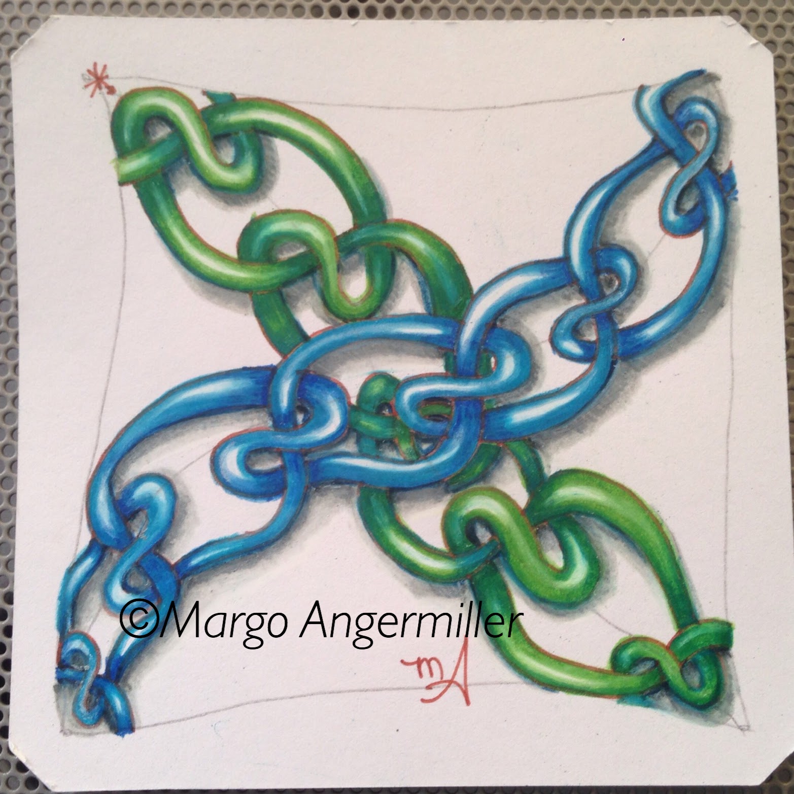 Tangled Knot Art: My Zentangle Journey