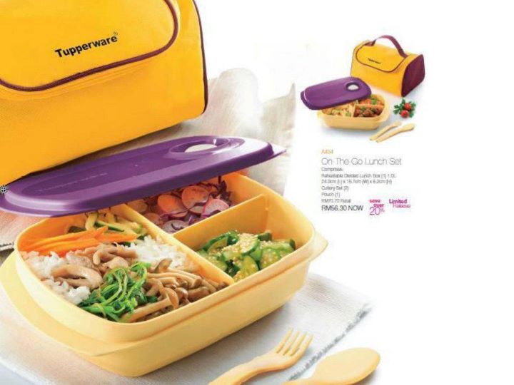 Tupperware Containers: Limited Edition - On The Go Lunch Set Containers