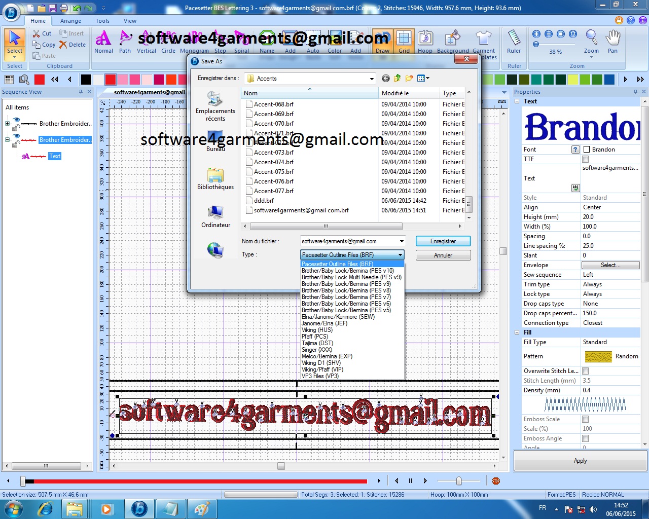 Pacesetter BES Lettering 3 - Software Retail Seller