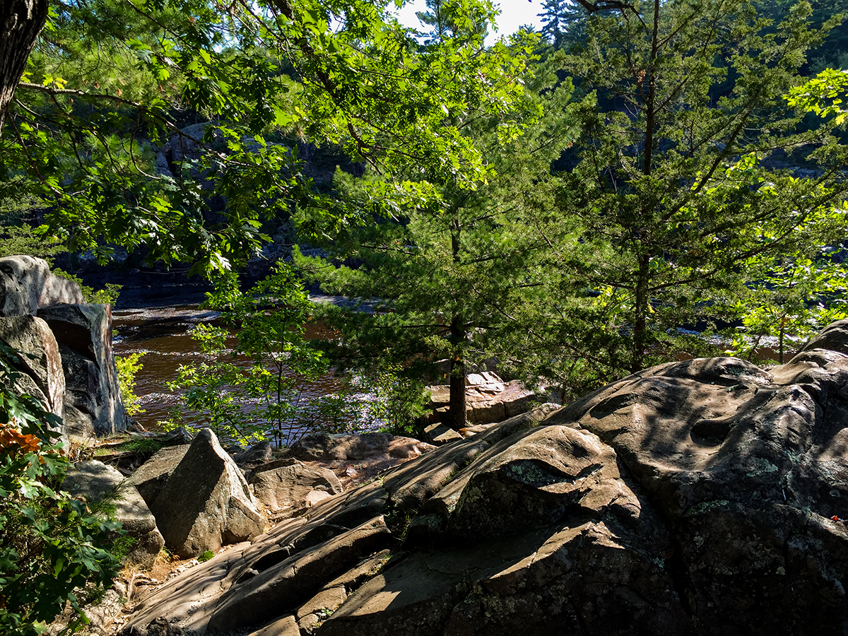 Hiking the Potholes Trail at Interstate State Park in Taylor Falls MN