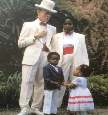JAHMAN PHOTO ARCHIVES: Yellowman,his wife and children..