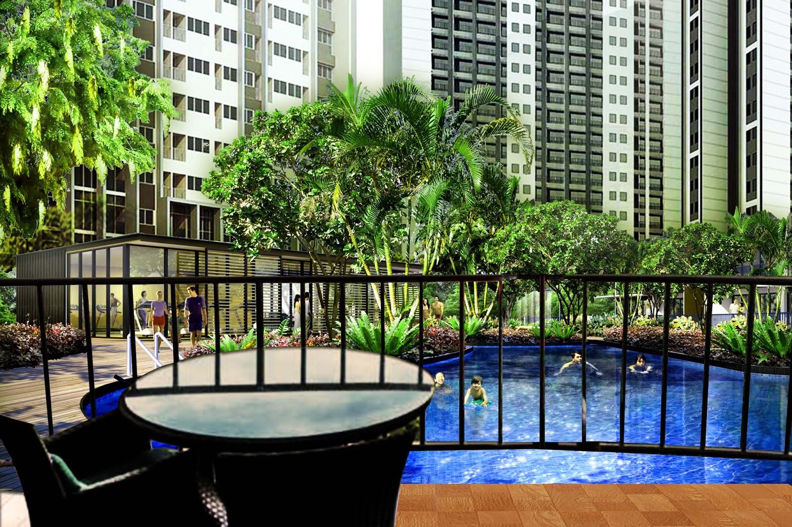 deanblog.adrianGallery: Digital Imaging Pool View @Acacia Tower The Oasis Cikarang [PT. Cowell Dev.]