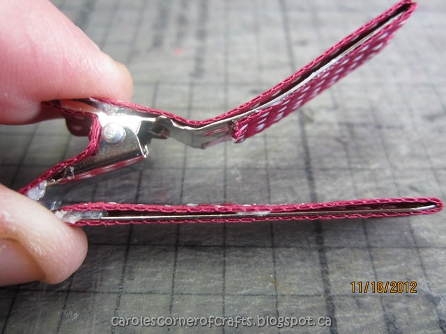 Carole's Corner of Crafts: Craft - How to Cover Spring Hair Clips