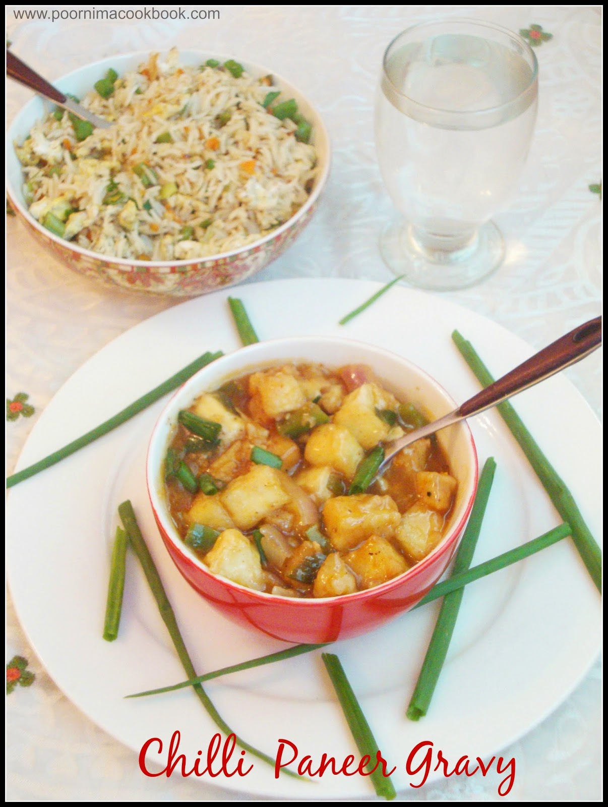 Poornima's Cook Book: Chilli Paneer / Chilli Paneer Gravy