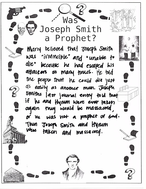 HollysHome - Church Fun: CSI - Was Joseph Smith a Prophet? A fun ...