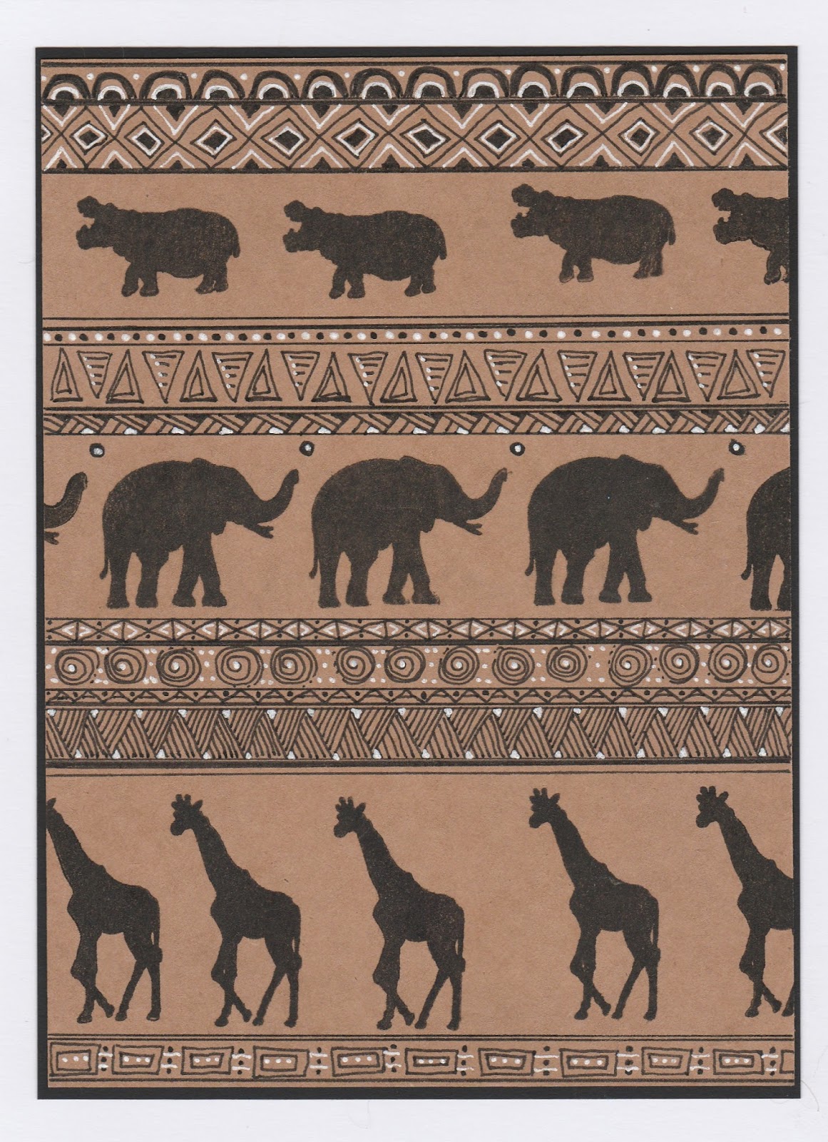 Cards, Cats and Coffee: Patterns of Africa
