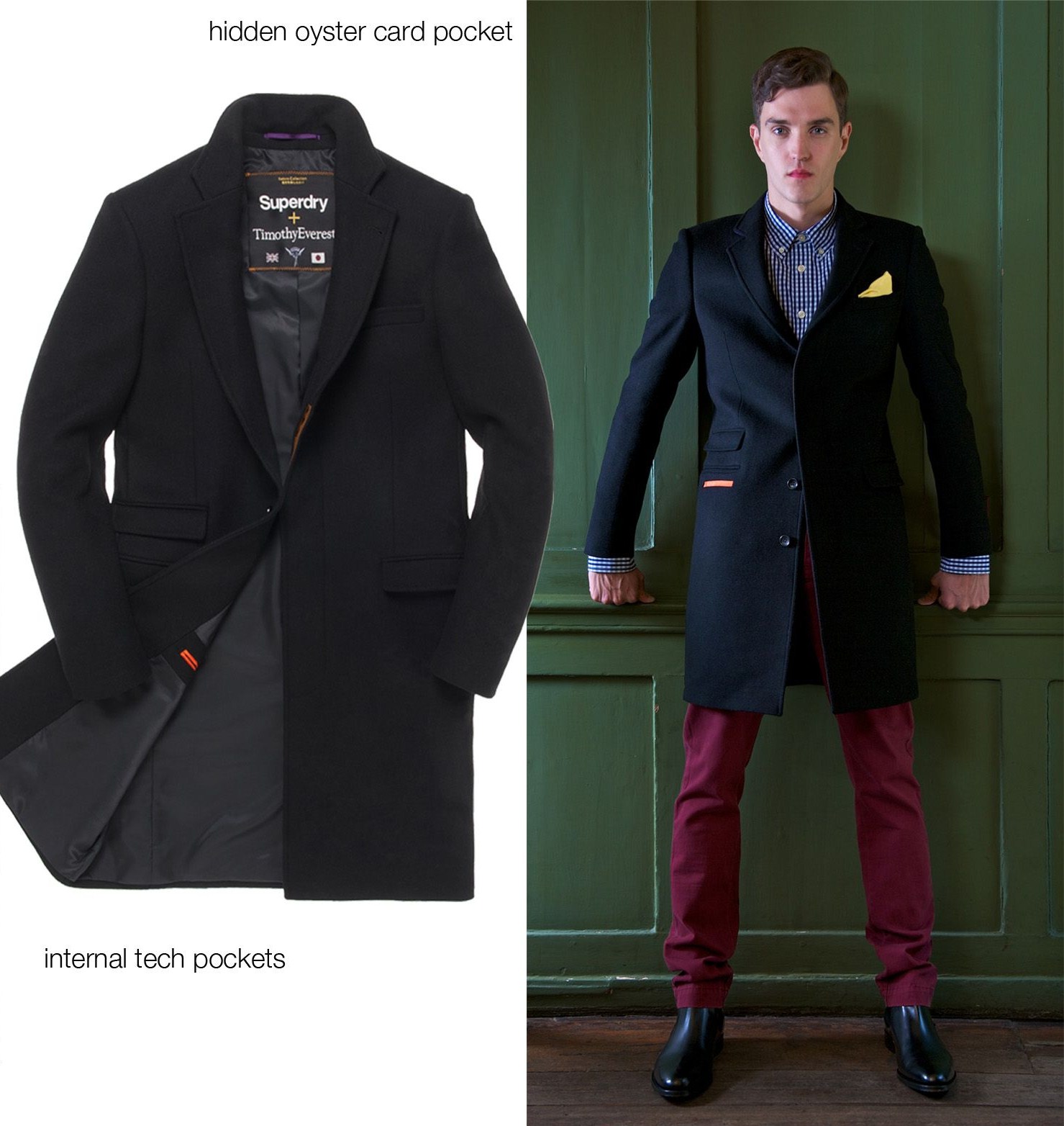 men's styling: Superdry + Timothy Everest: The Town Coat