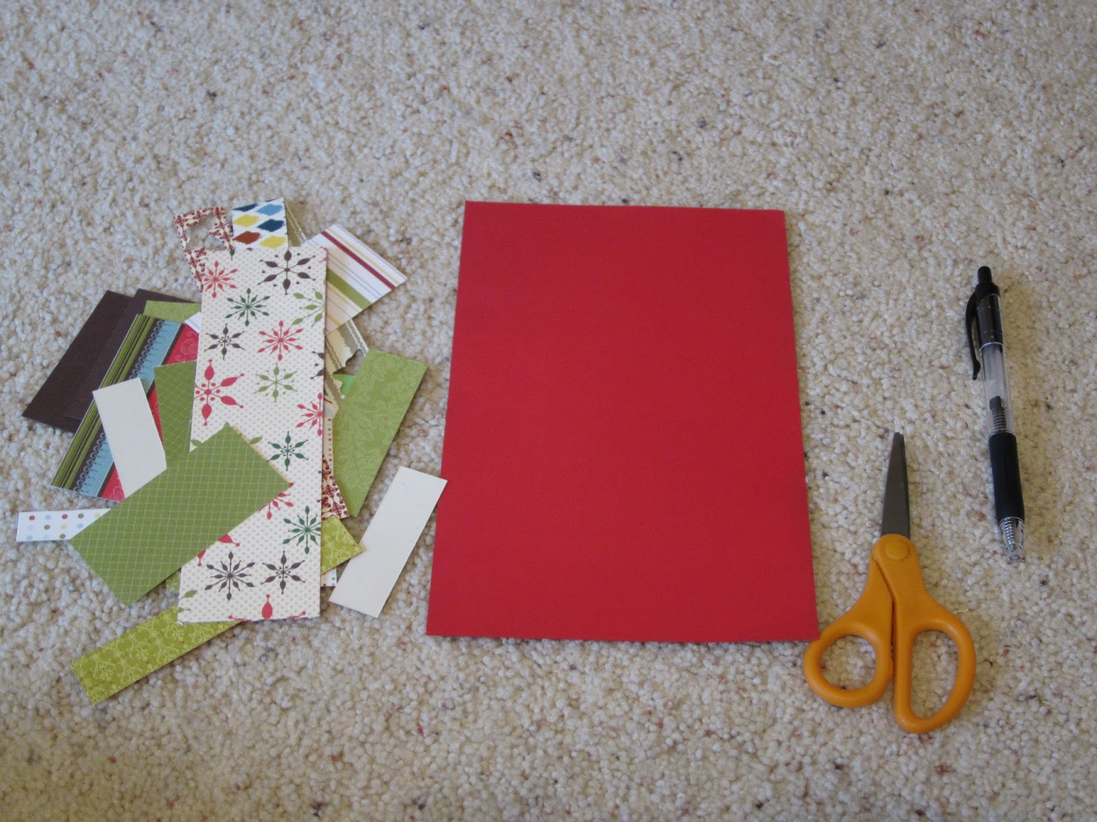 Inspired to Create: Scrap Happy Christmas Card