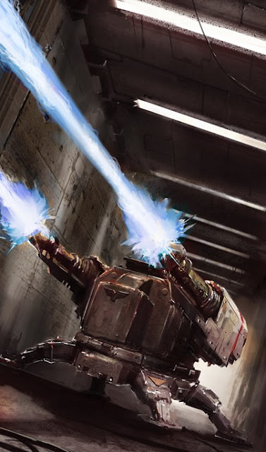 30Kplus40K: Horus Heresy Review: Tarantula Sentry Gun Battery