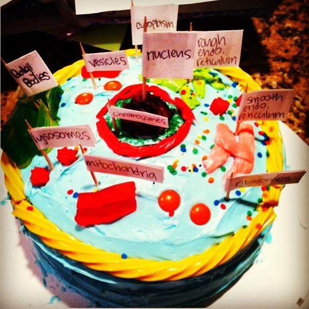 { all six of us }: { Animal Cell Cake }