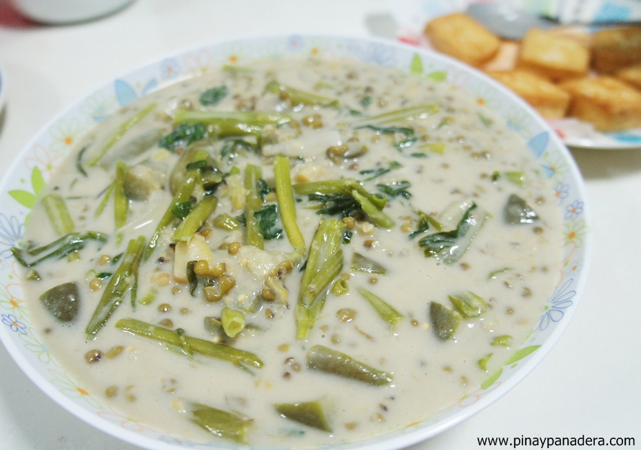 Pinay Panadera's Culinary Adventures: Ginataang Mongo (Mung Beans in ...