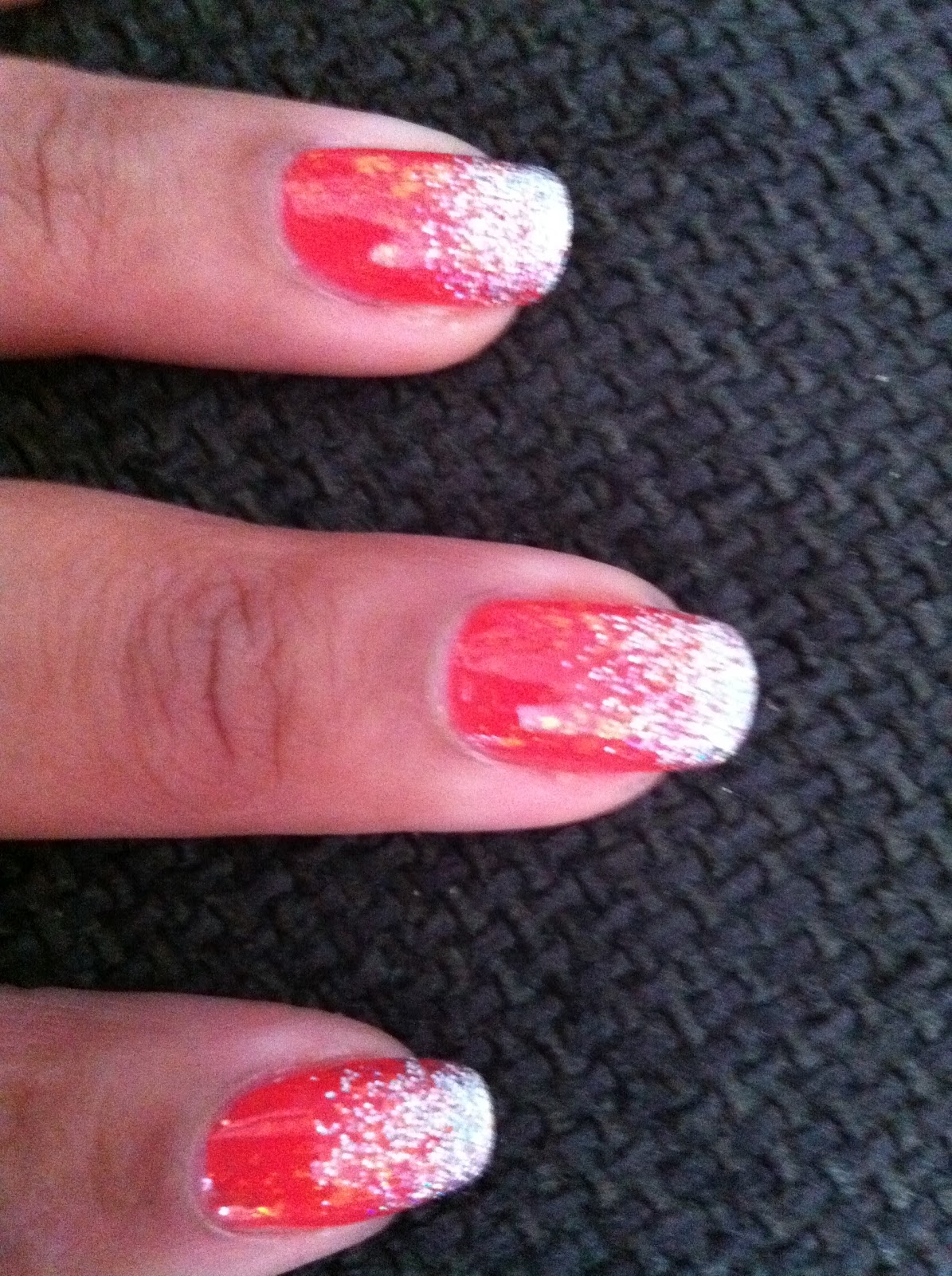 Nails by Noor: NOTD: oranje / roze discobal