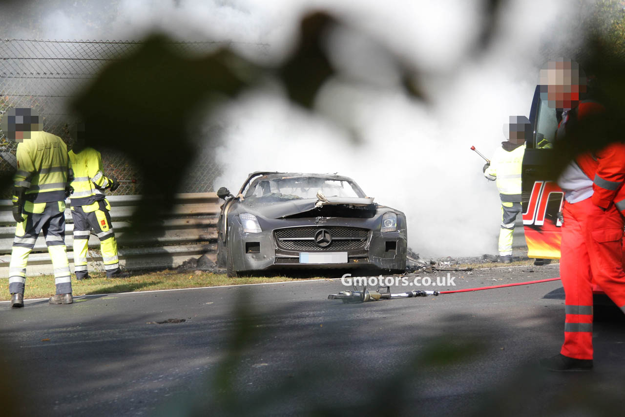 Marchettino - The ONLY official website: SLS Black Series Test Mule on fire