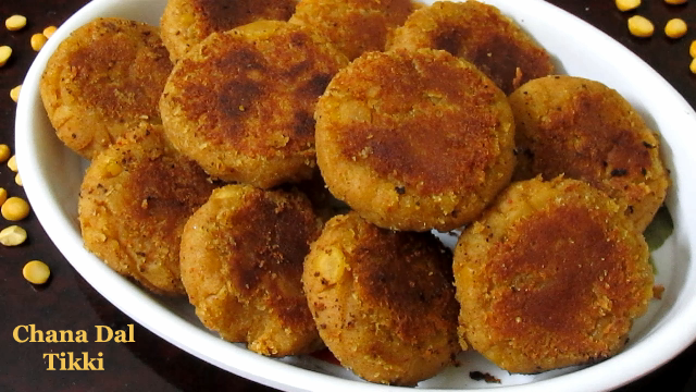 Chana Dal Tikki | Chana dal Cutlets | Kadalai Parupu Cutlets - Abu's ...