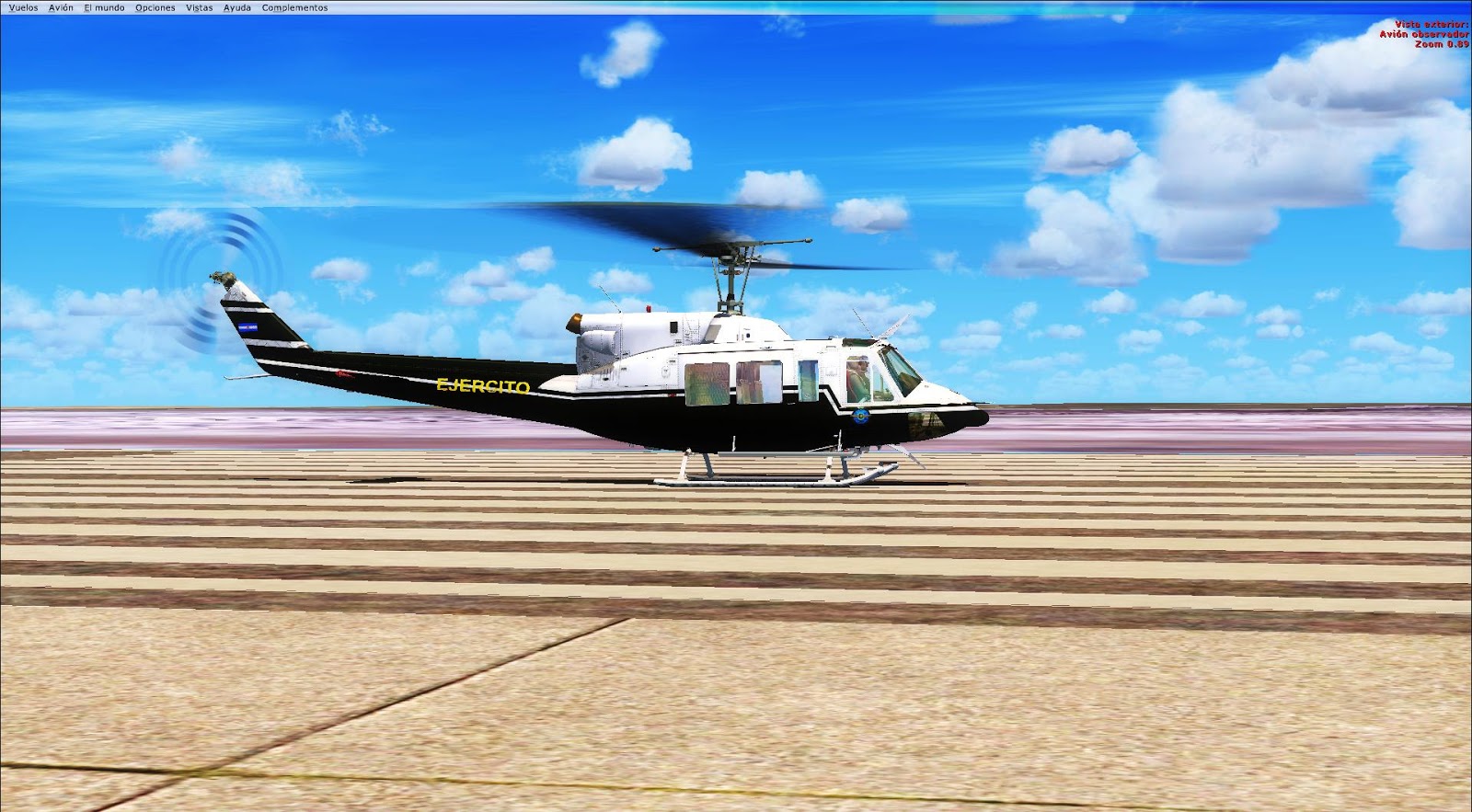ESCENARIOS Y REPINTADOS PARA SIMULADORES DE VUELO: TEXTURAS DEL H-90 Y ...
