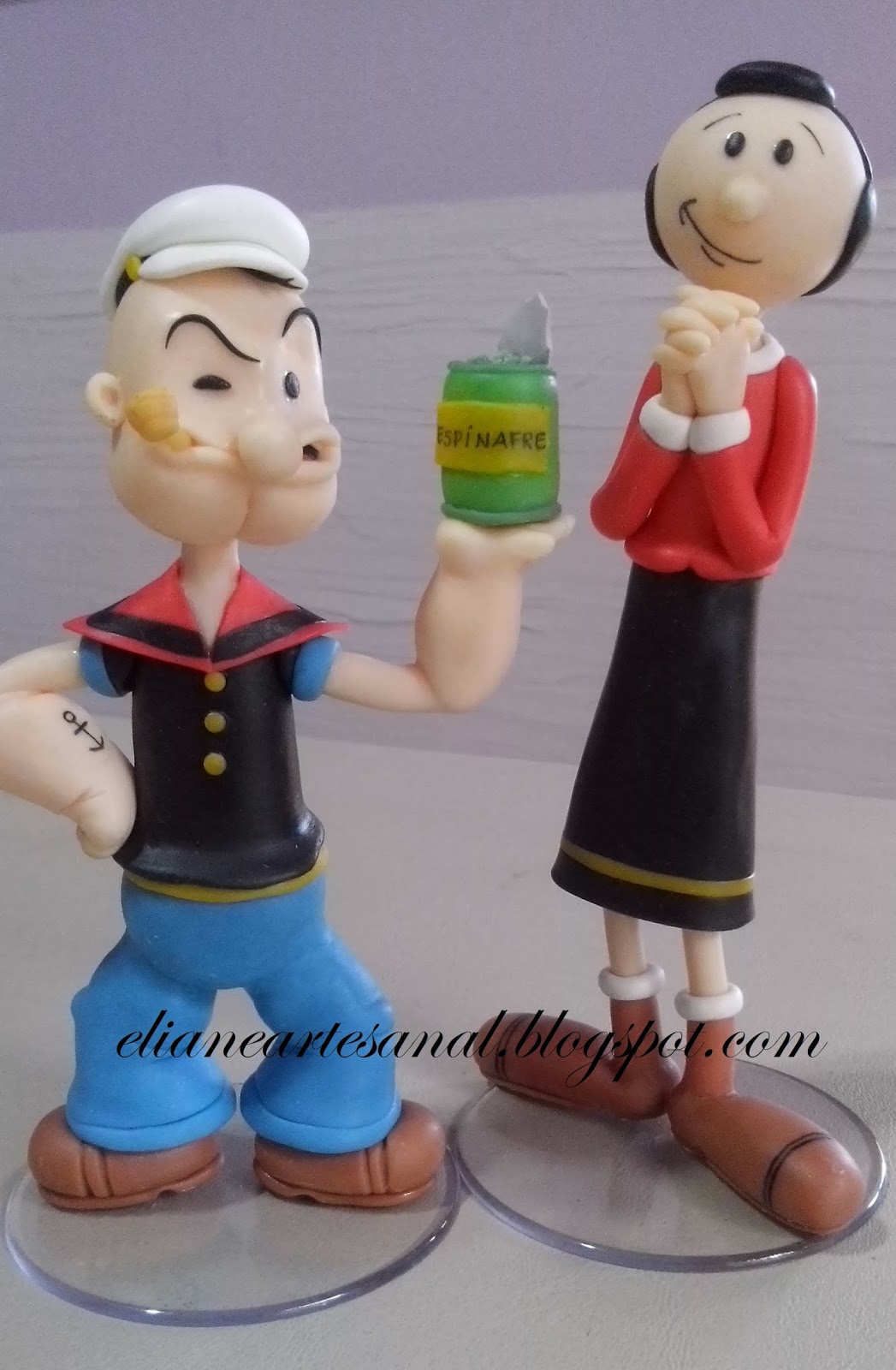 Artesanal: Popeye e Olívia Palito
