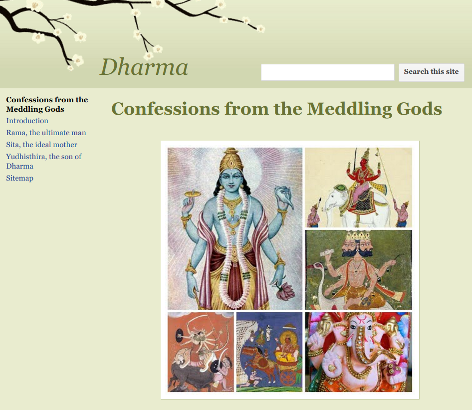 Indian Epics: Readings and Resources: Project Idea: Dharma